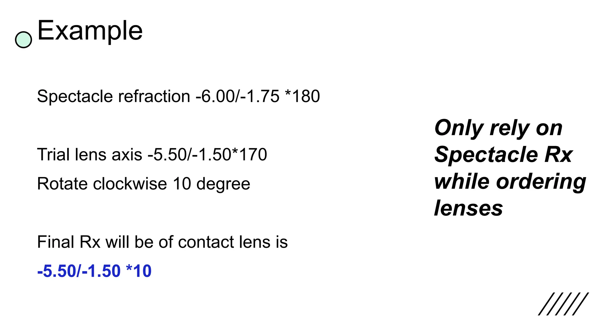 Soft Toric contact lens fitting (NSO).pptx | Eye and Vision Conditions ...