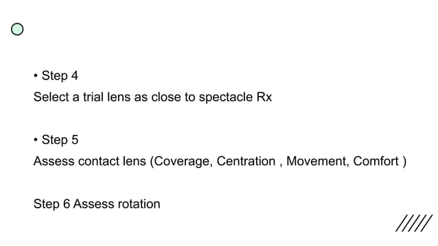 Soft Toric contact lens fitting (NSO).pptx | Eye and Vision Conditions ...