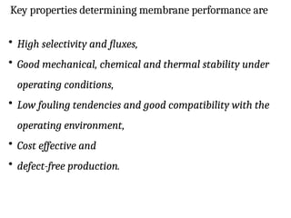 New separation overview in chemical engineering | PPTX