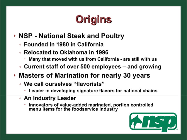 Nsp Company Profile And Capbilities | PPT