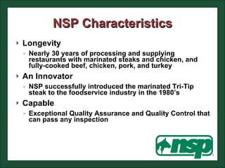Nsp Company Profile And Capbilities | PPT