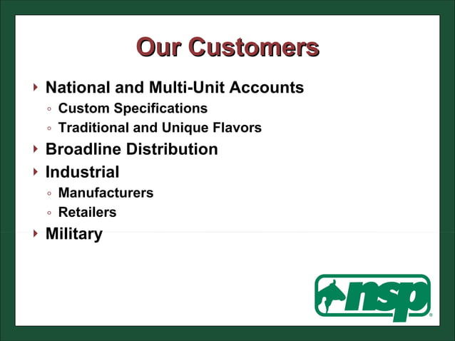 Nsp Company Profile And Capbilities | PPT