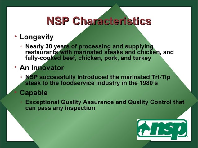 Nsp Company Profile And Capbilities | PPT