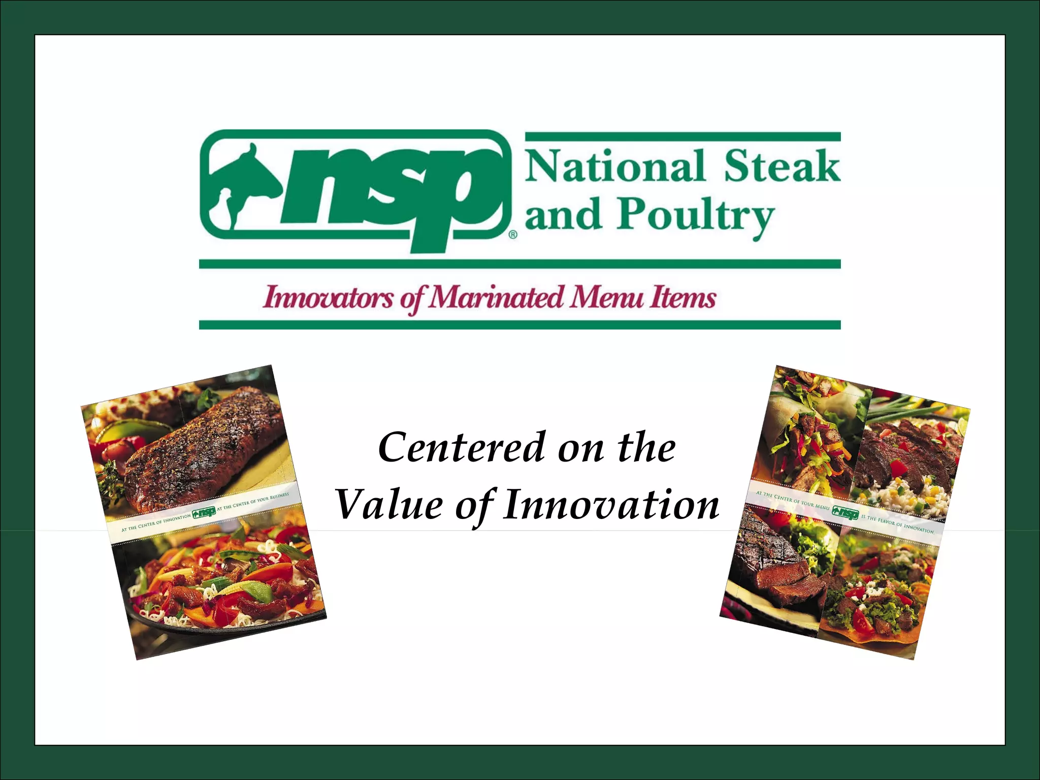 Nsp Company Profile And Capbilities Presentation | PPT | Food Industry | Industries