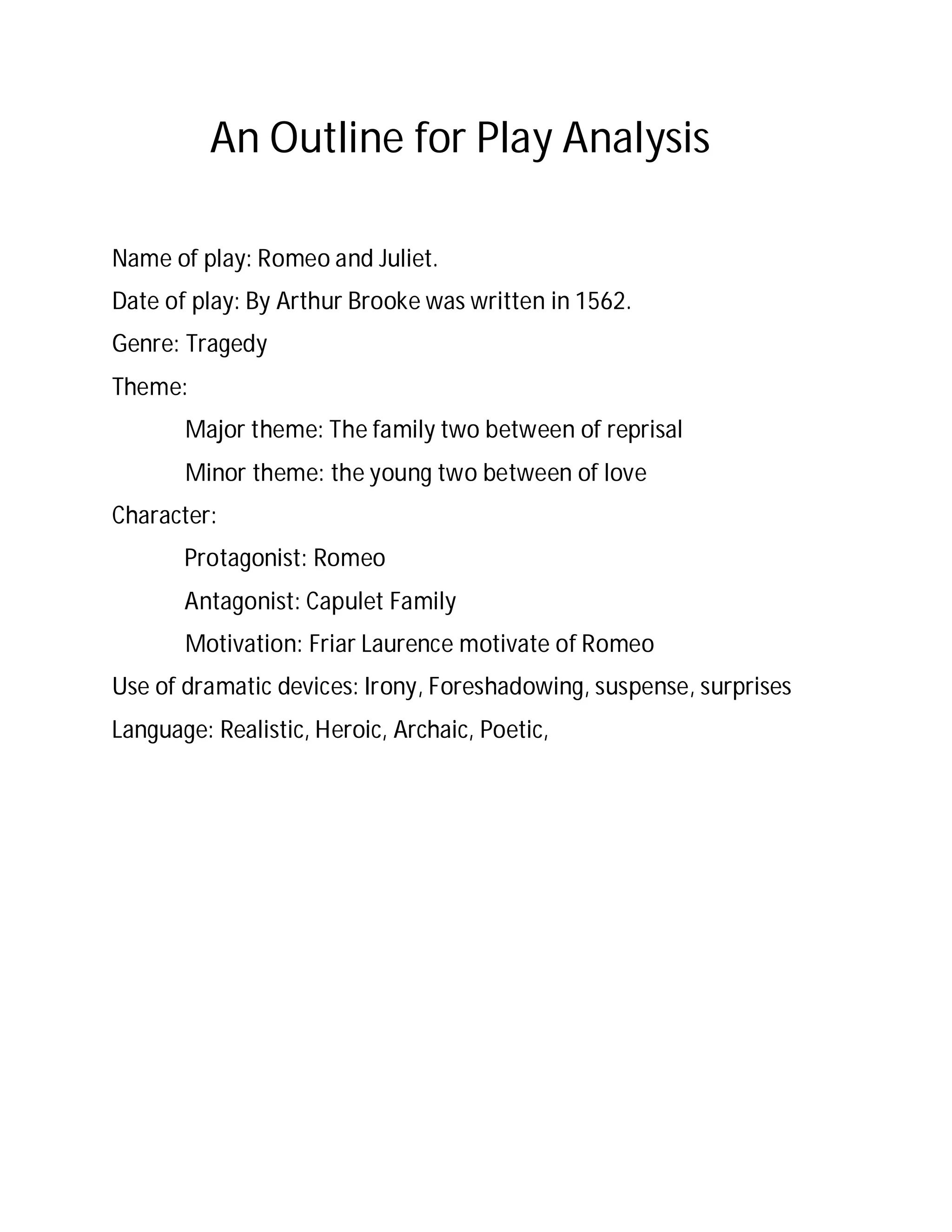 The Concept of Tragedy In William Shakespeare's | PDF