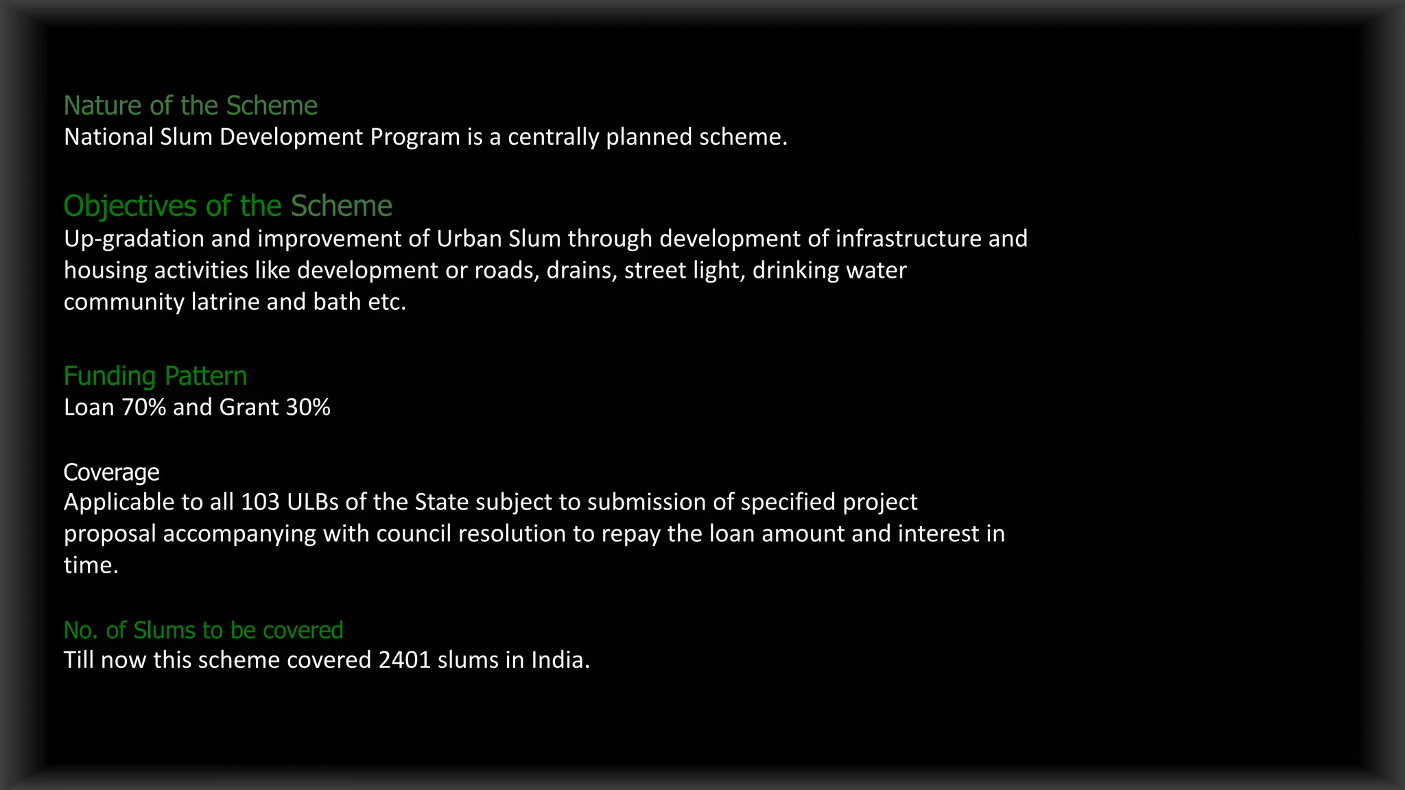 National Slum Development Program (NSDP) | PDF