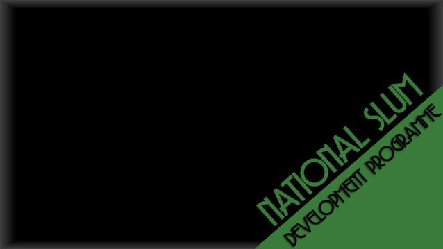 National Slum Development Program (NSDP) | PDF