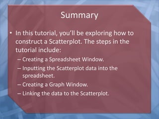 Nspire--iPad App Tutorial--Scatterplots | PPTX