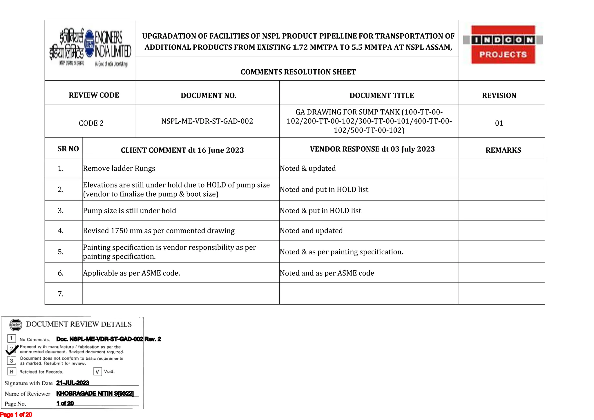 NSPL-ME-VDR-ST-GAD-002.pdf- Purchse and procurement with drawing presentation | PPT