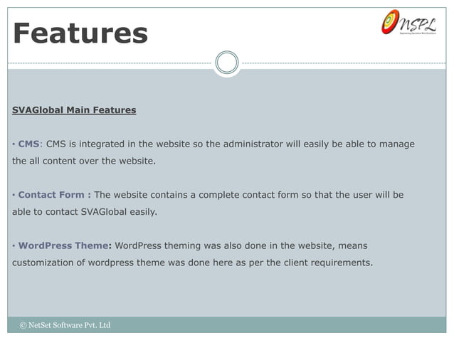 SVAGlobal | PPTX | Web Development | Internet
