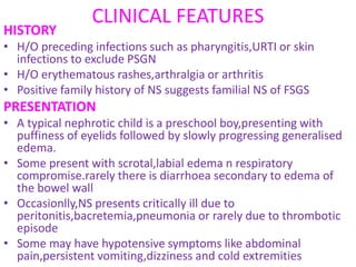 Nephrotic syndrome and its treatment protocols | PPTX