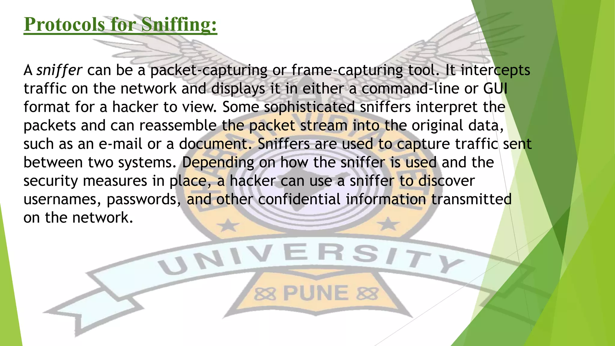 Ethical Hacking - sniffing | PPTX