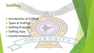 Ethical Hacking - sniffing | PPTX