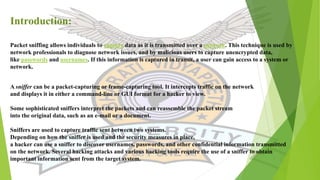 Ethical Hacking - sniffing | PPTX