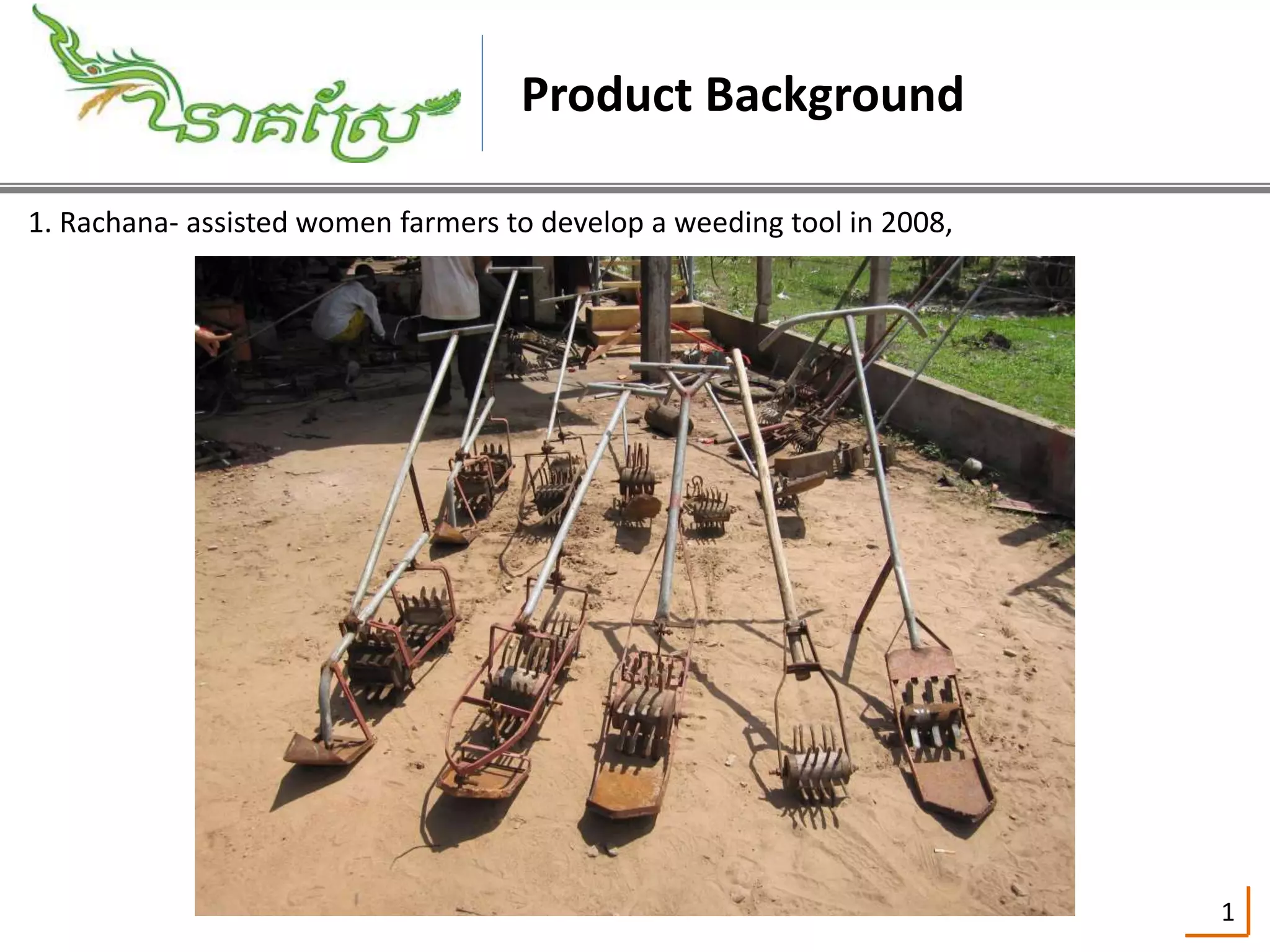 1419 - Rice Dragon Weeder | PPTX | Agriculture | Industries