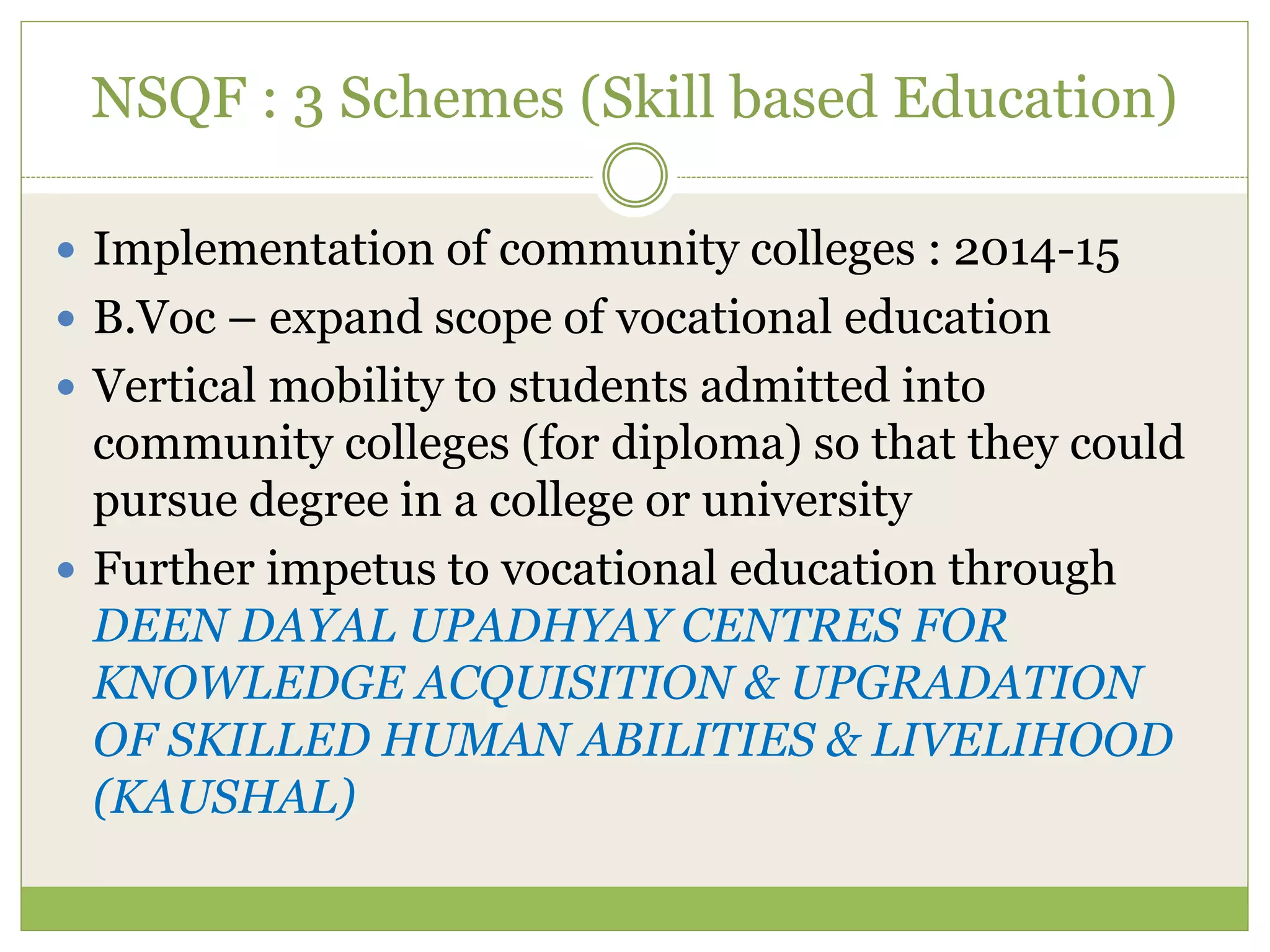 National Skill Qualification Framework | PPTX