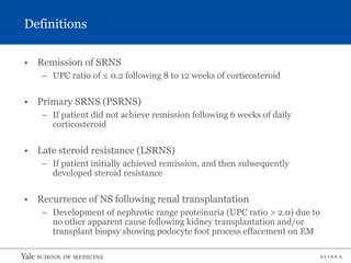 Journal Club. Recurrence Of Nephrotic Syndrome Following Kidney ...