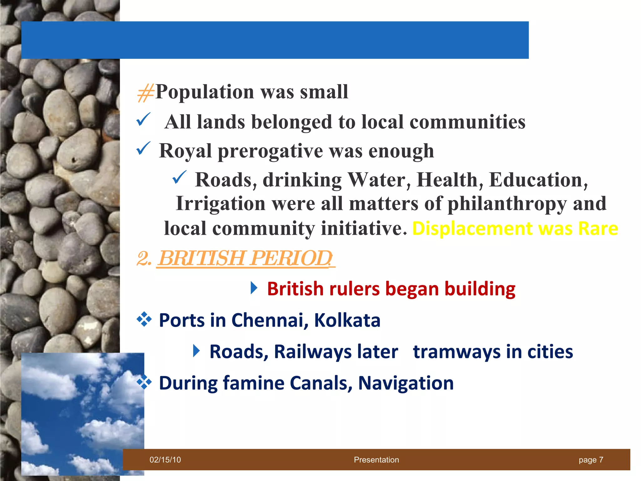 National scenario on rehabilitation and resettlement | PPT
