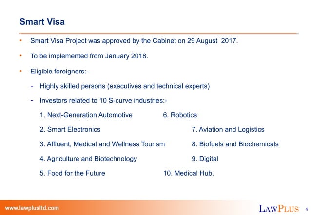 Visa and Work Permit for Employees of BOI Promoted Company | PPT ...