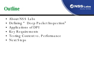 Nss Labs Dpi Intro V3 | PPT