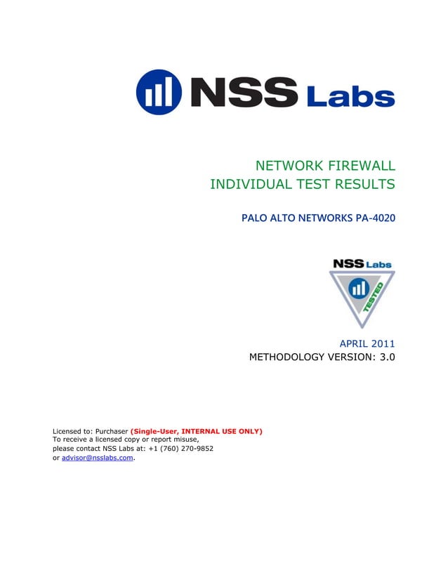 Nss labs-report-Palo_Alto_Networks-2011 | PDF | Computer Networking ...