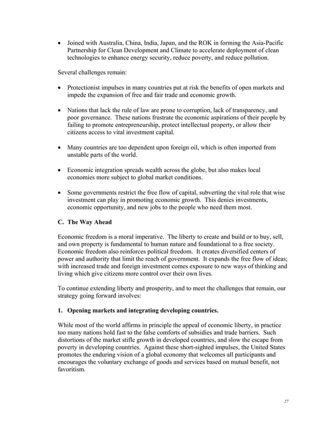 National Security Strategy of the U.S. 2006 | PDF