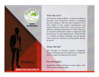 NSS Security System Comapny Profile | PDF