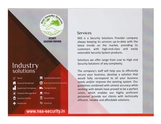 NSS Security System Comapny Profile | PDF