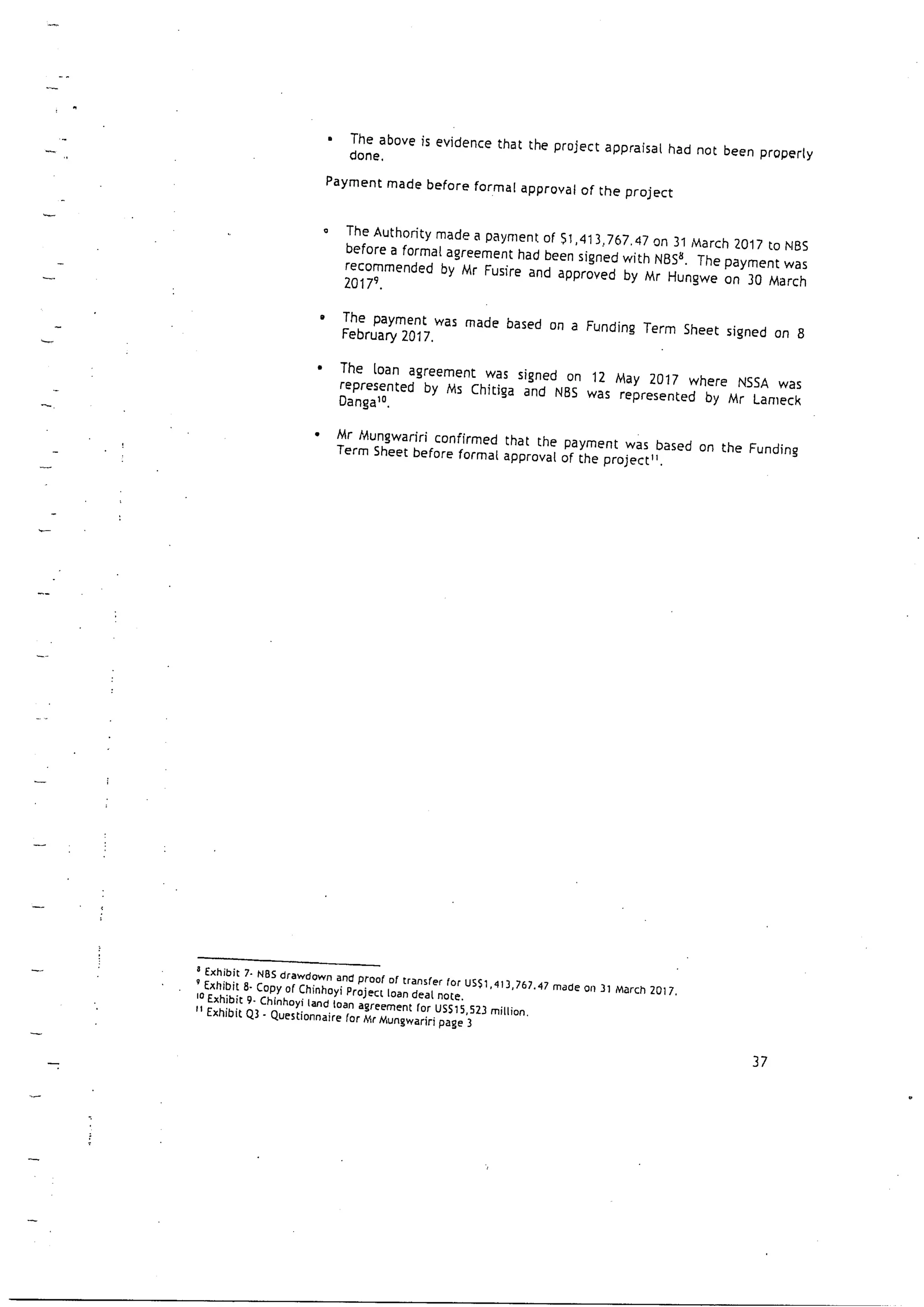 NSSA Zimbabwe Forensic Audit Report | PDF