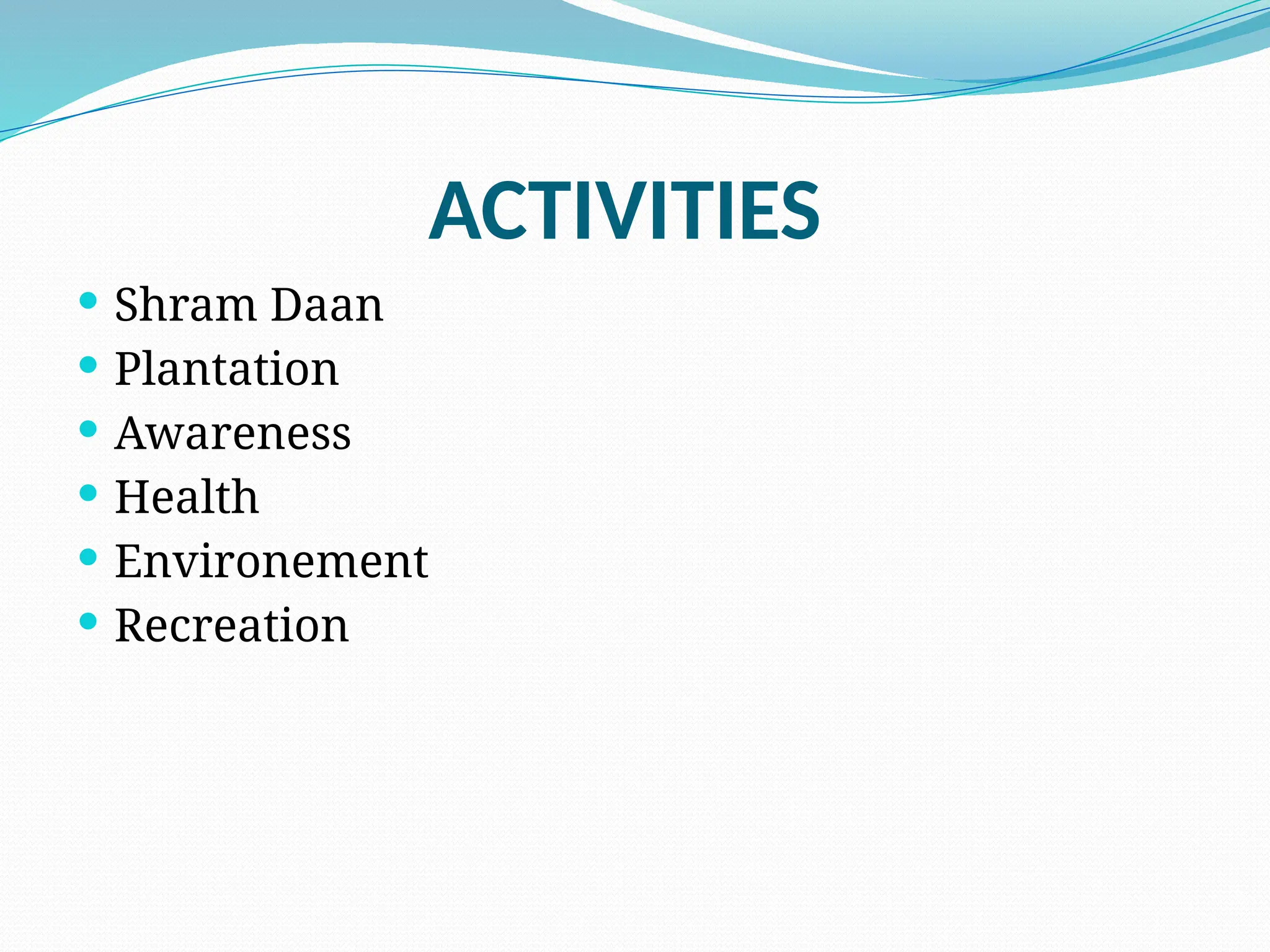 Role of NSS Activities in Personality Development | PPTX