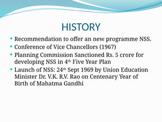 Role of NSS Activities in Personality Development | PPTX