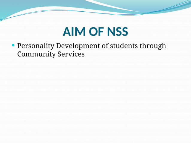 Role of NSS Activities in Personality Development | PPTX