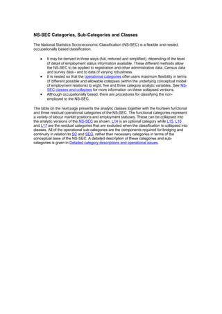 Nssecdetails (1) | PDF