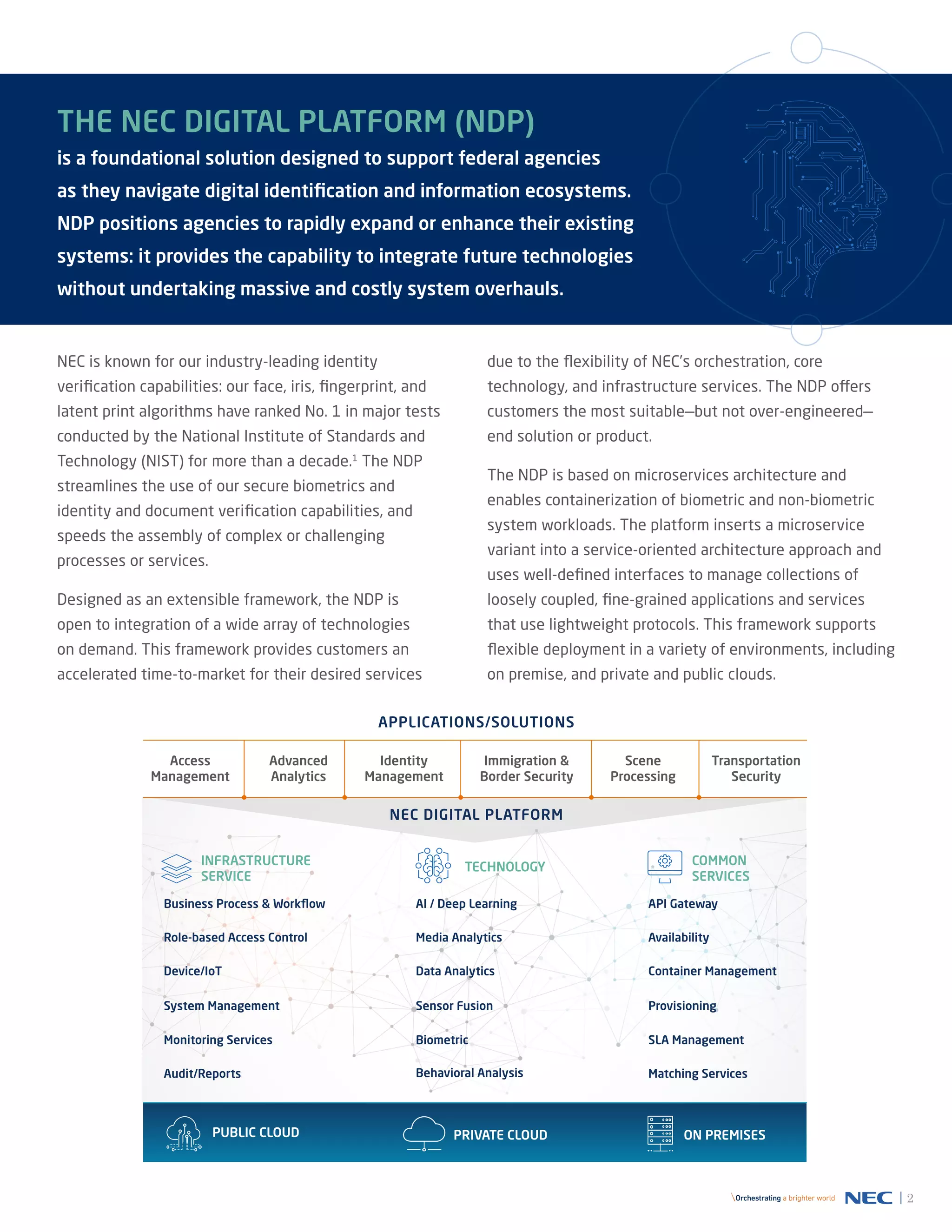 NEC’s Digital Platform for Federal Agencies (preview) | PDF