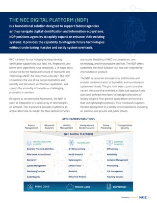 NEC’s Digital Platform for Federal Agencies (preview) | PDF