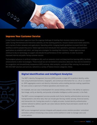 NEC’s Digital Platform for Federal Agencies (preview) | PDF