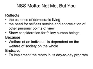 NSS IIT Kharagpur Overview of Program and Rules Orientation 2017 | PPT