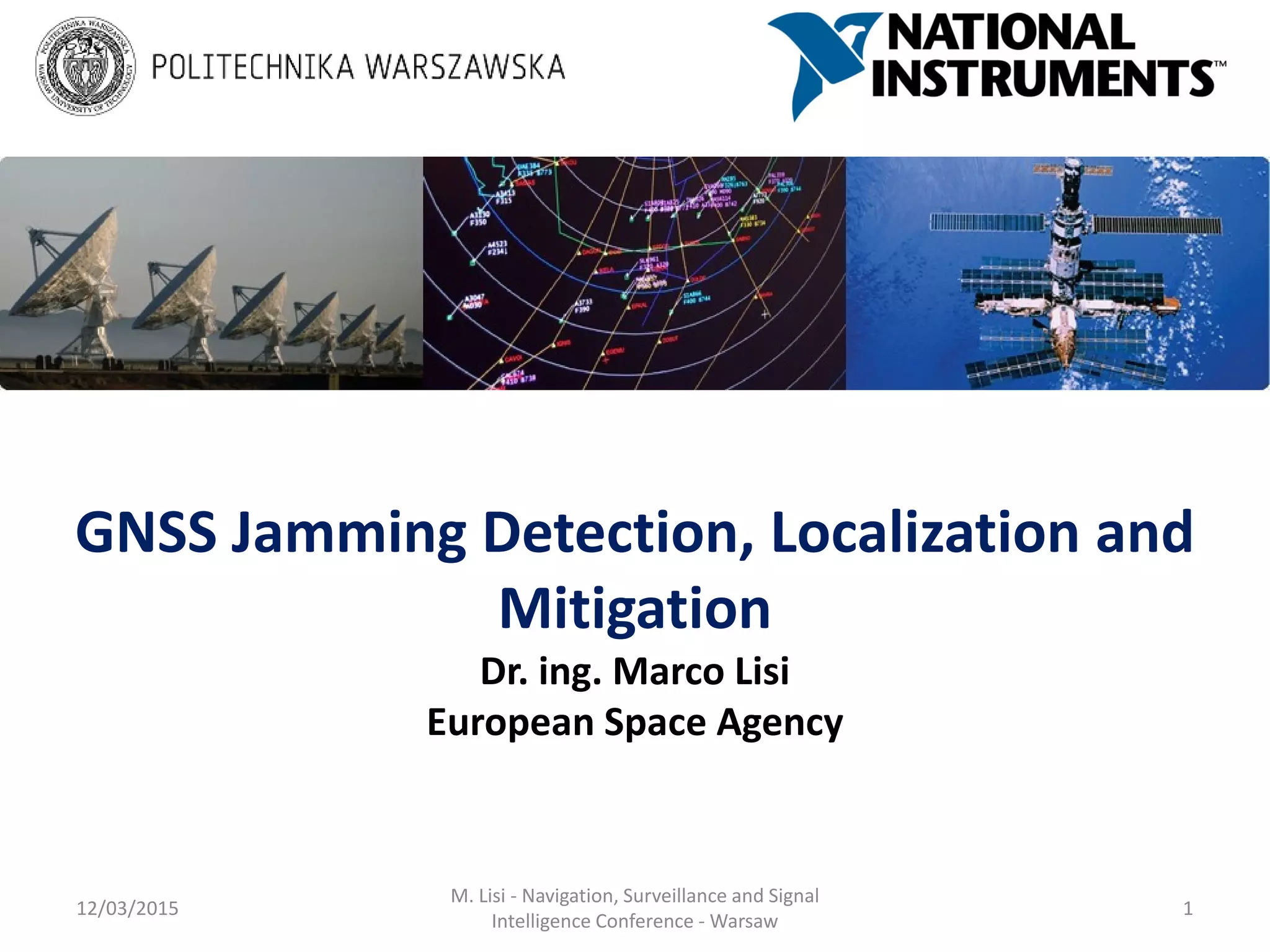 GNSS Jamming Detection, Localization and Mitigation | PDF