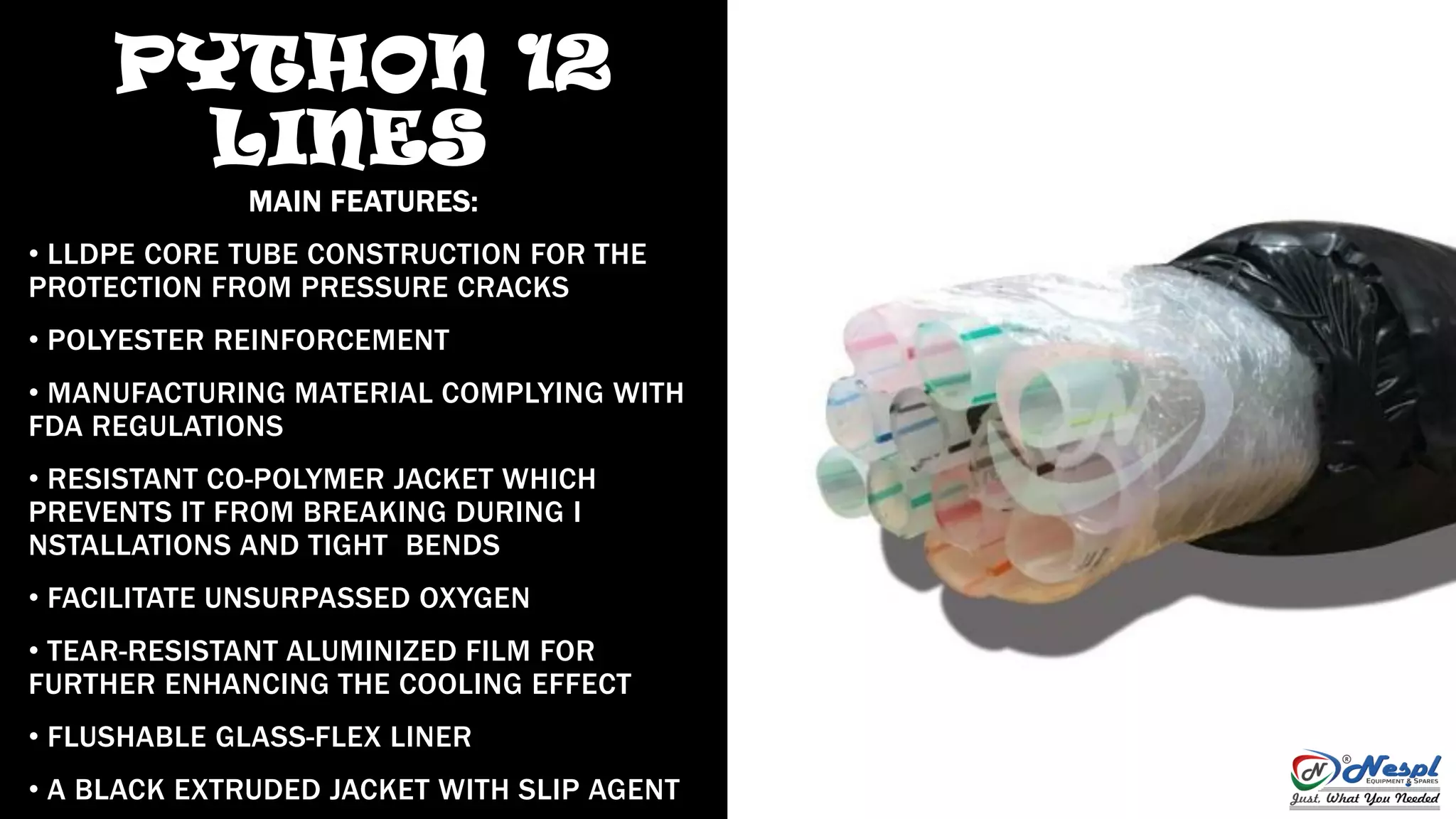 PYTHON 12 LINES WITH 19MM INSULATION & PVC TAPE | PPT