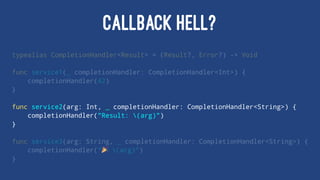 Solving callback hell with good old function composition | PPT