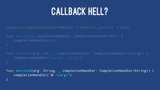 Solving callback hell with good old function composition | PPT