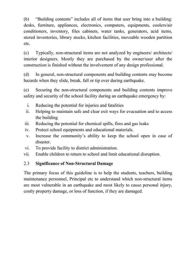 Nssp guidelines for non structural mitigation | PDF