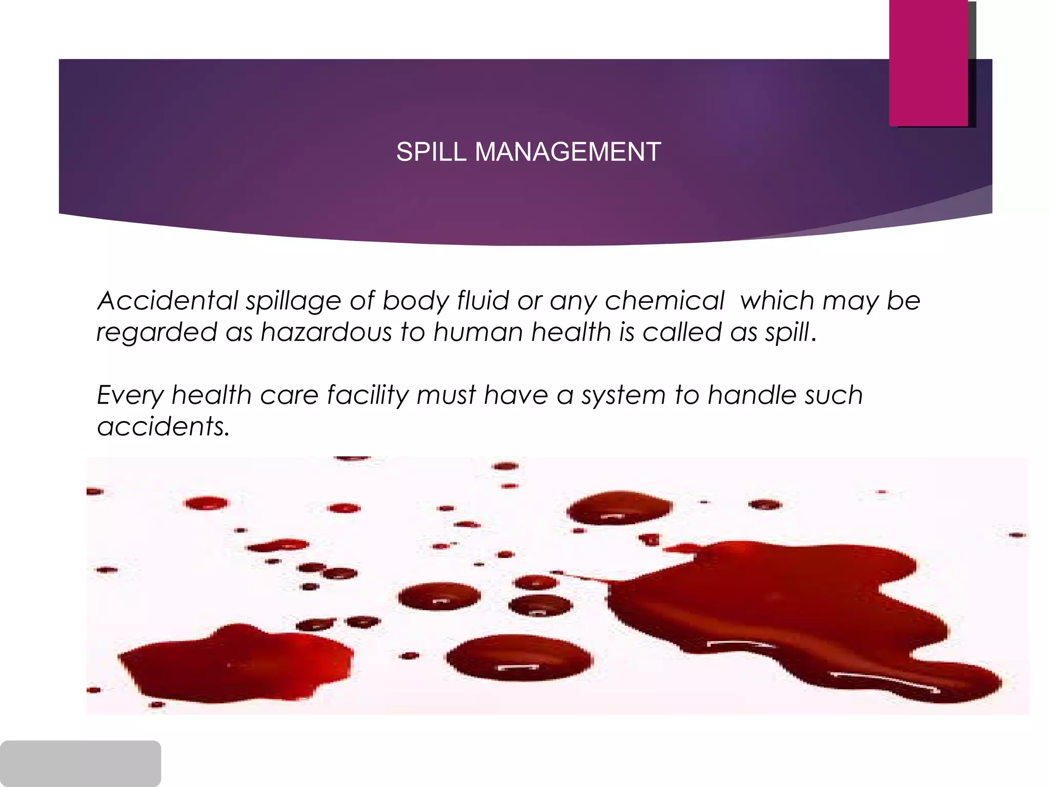 Needle stick, splash, spill | PPT | First Aid | Injuries