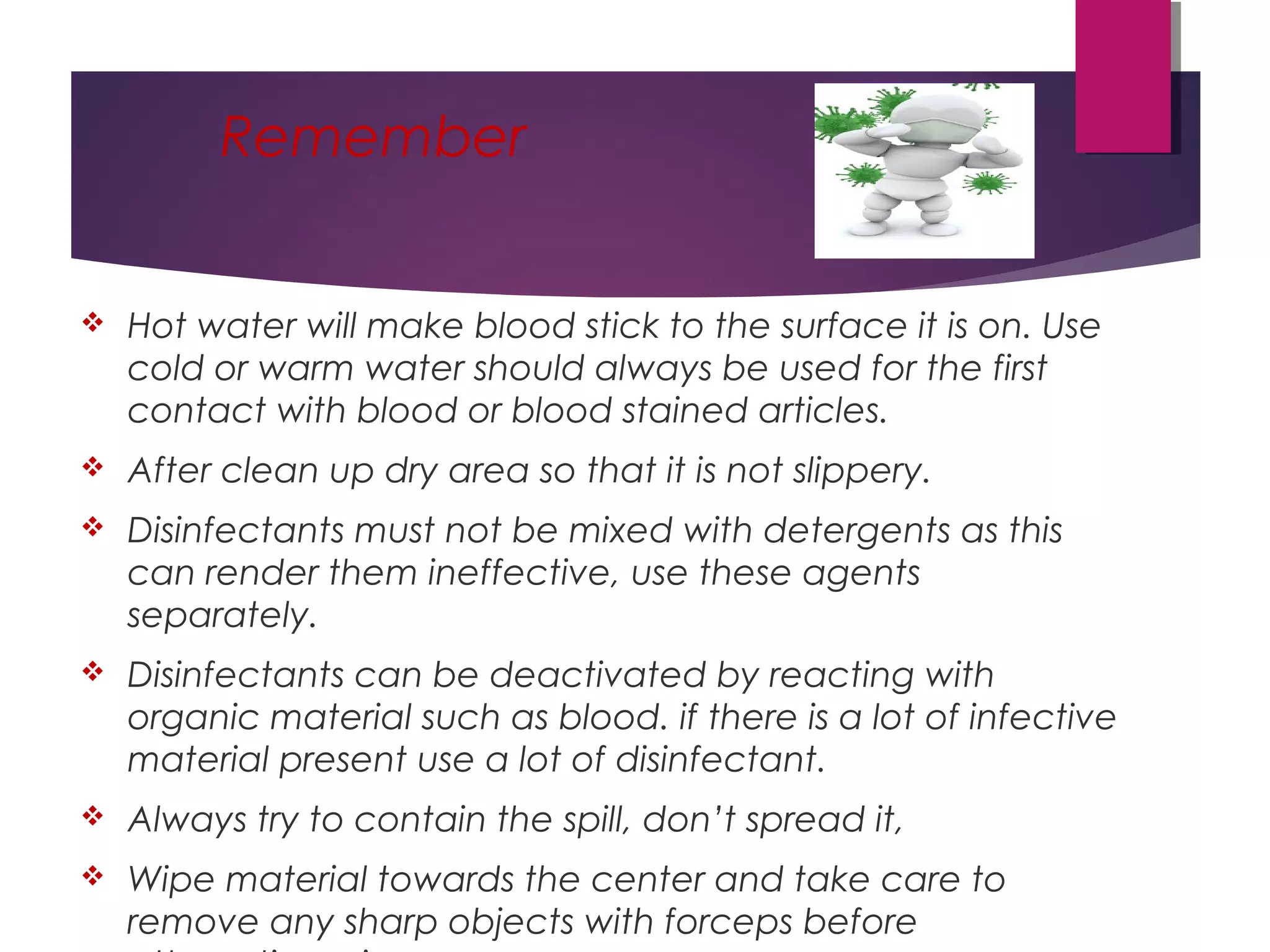 Needle stick, splash, spill | PPT | First Aid | Injuries