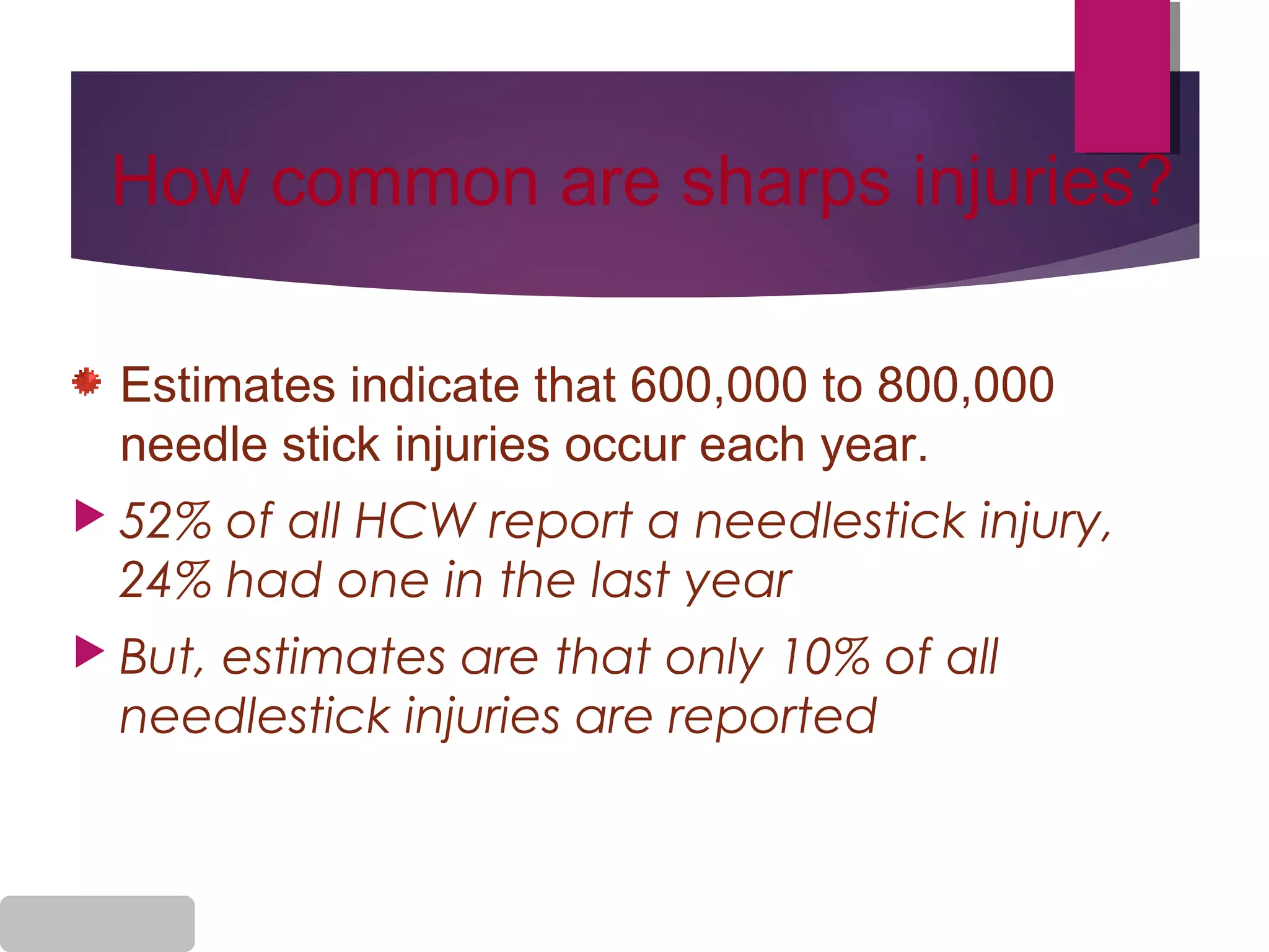 Needle stick, splash, spill | PPT | First Aid | Injuries