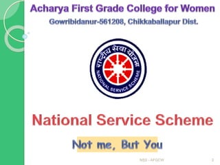 NSS PPT FOR NAAC PEER TEAM VISIT | PPTX