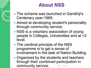 NSS PPT FOR NAAC PEER TEAM VISIT | PPTX