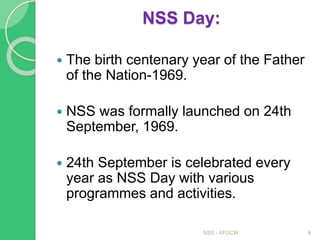 NSS PPT FOR NAAC PEER TEAM VISIT | PPTX