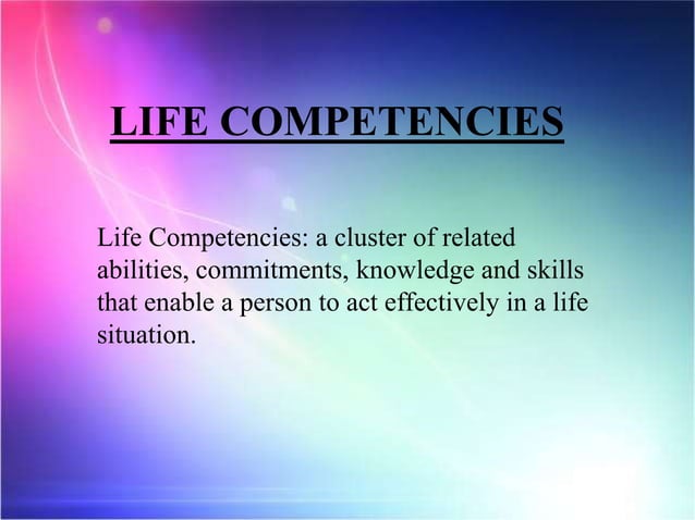 Life Competencies | PPTX
