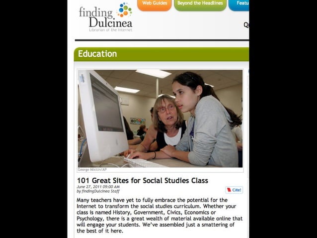 Integrating Content Resources & Technology into Social Studies Class